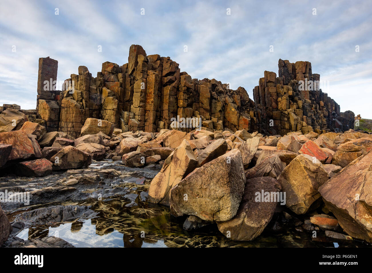 The iconic Bombo headland quarry near Kiama New South Wales Australia ...