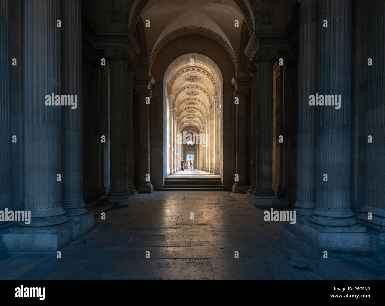Louvre exterior columns hi-res stock photography and images - Alamy