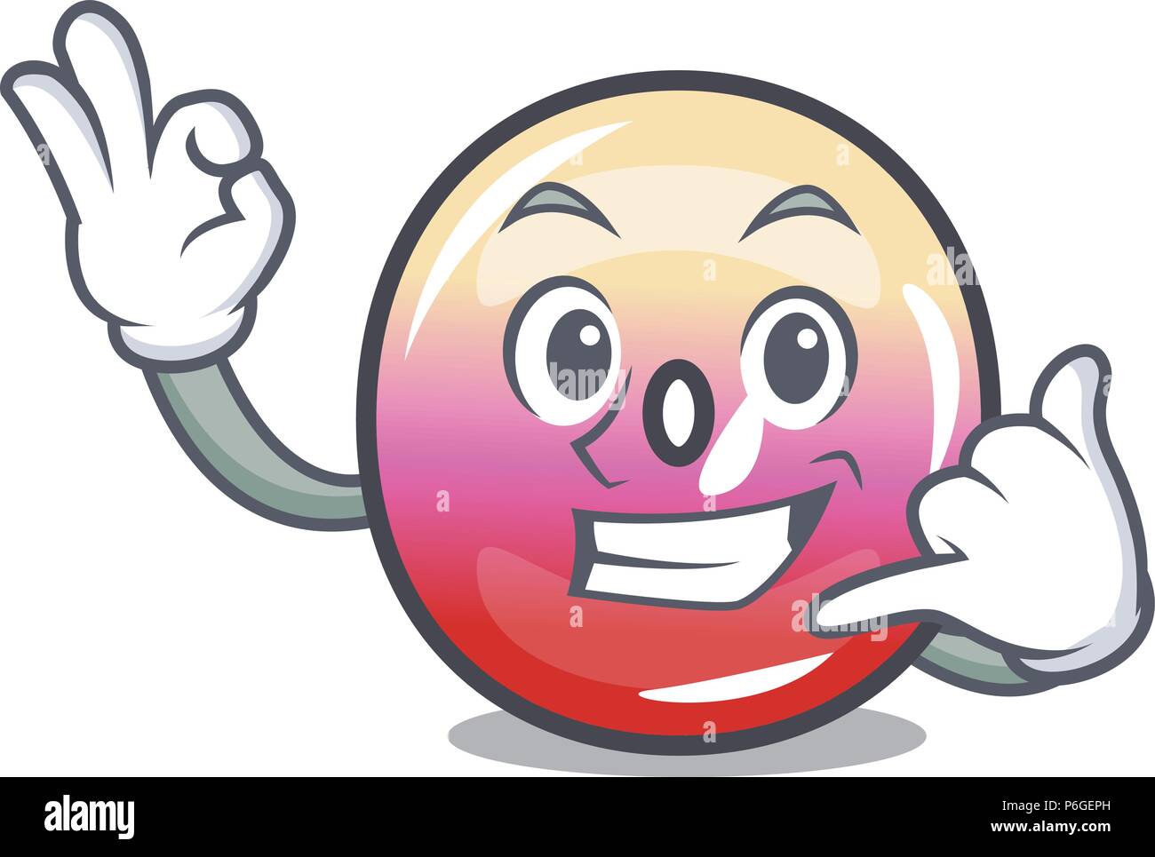 Call me jelly ring candy mascot cartoon Stock Vector Image & Art - Alamy