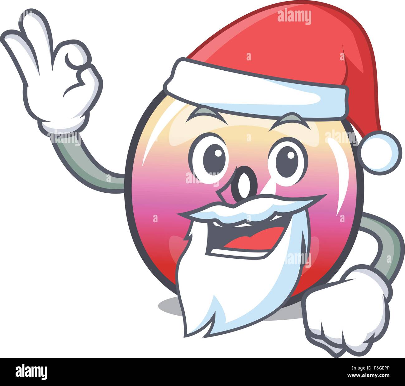 Santa jelly ring candy mascot cartoon Stock Vector Image & Art - Alamy