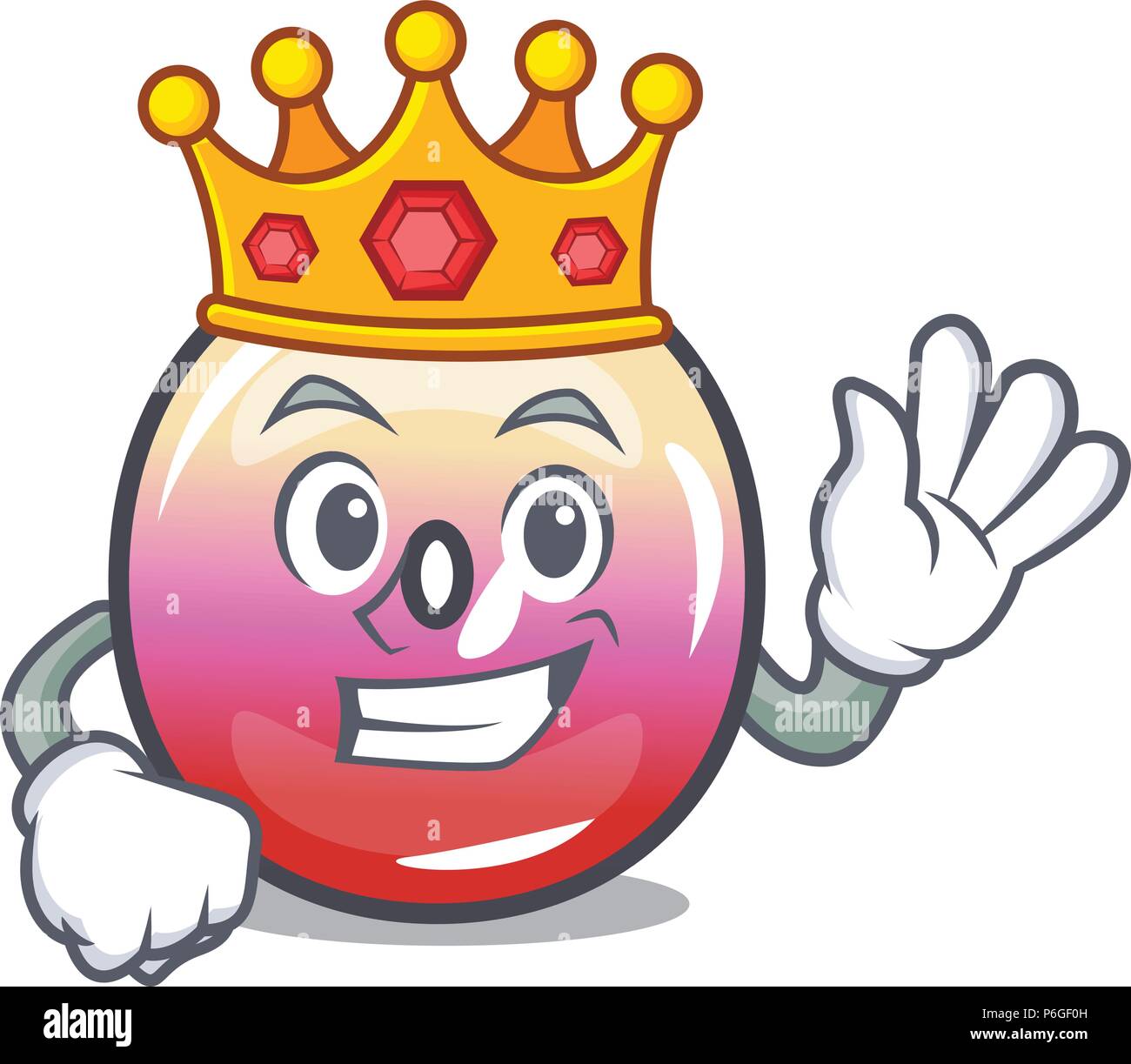 King jelly ring candy mascot cartoon Stock Vector Image & Art - Alamy