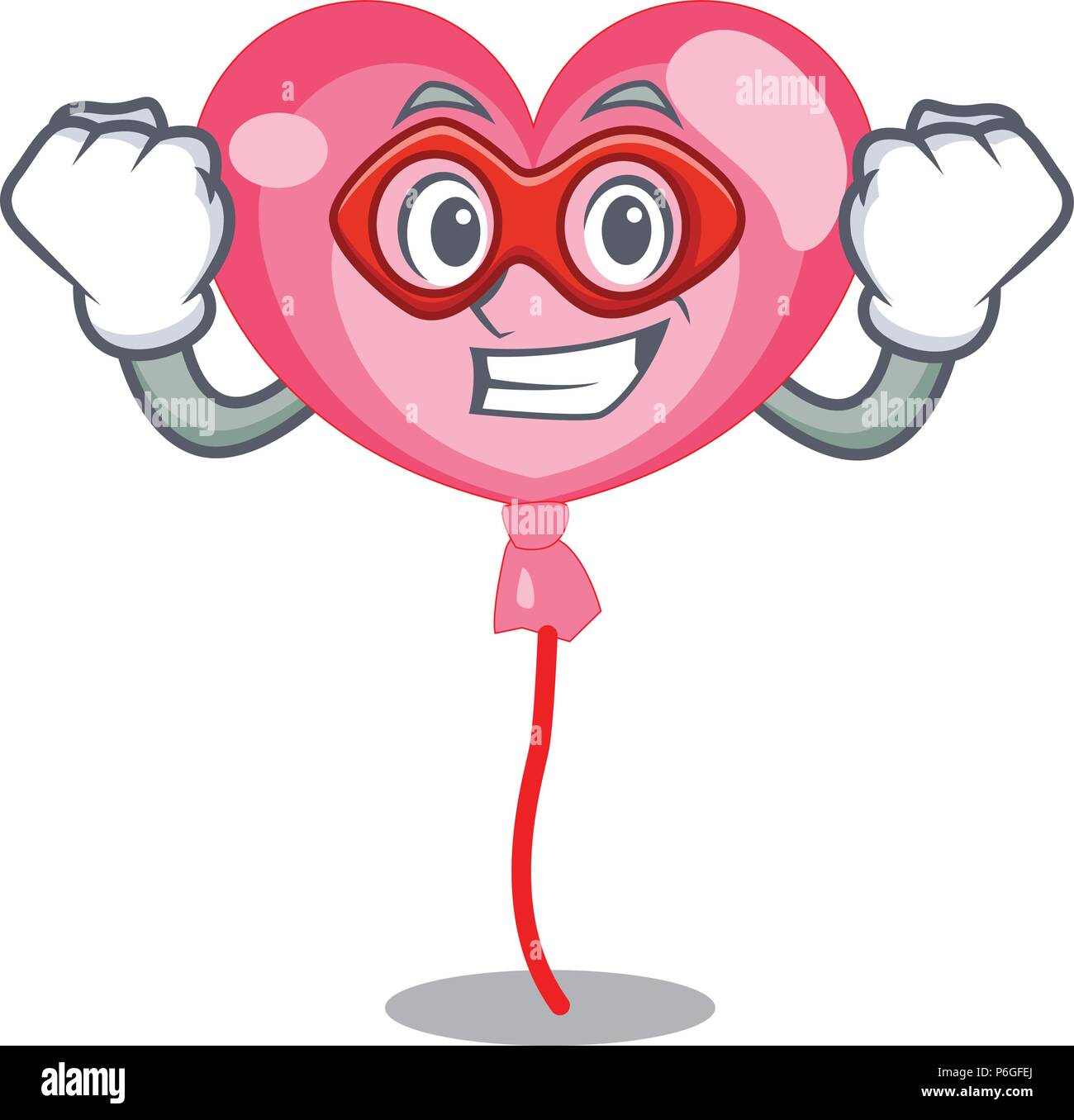 Super hero ballon heart character cartoon Stock Vector Image & Art - Alamy