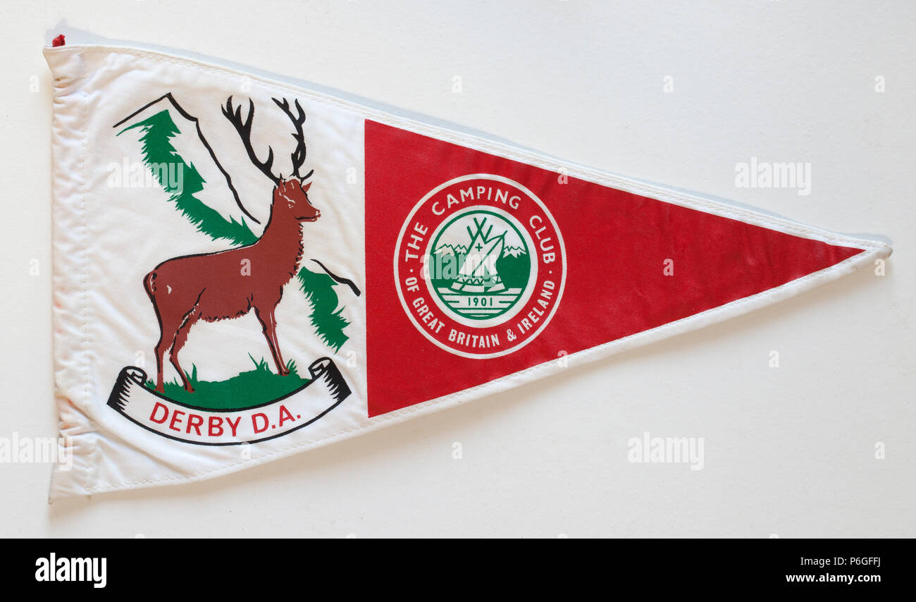 Vintage camping pennant hi-res stock photography and images - Alamy