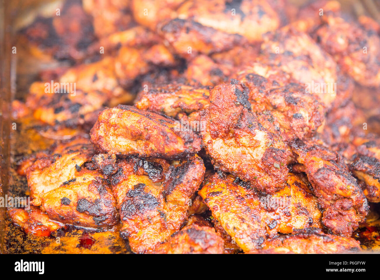Spicy Grilled Jerk Chicken on the barbecue - style of cooking native to ...