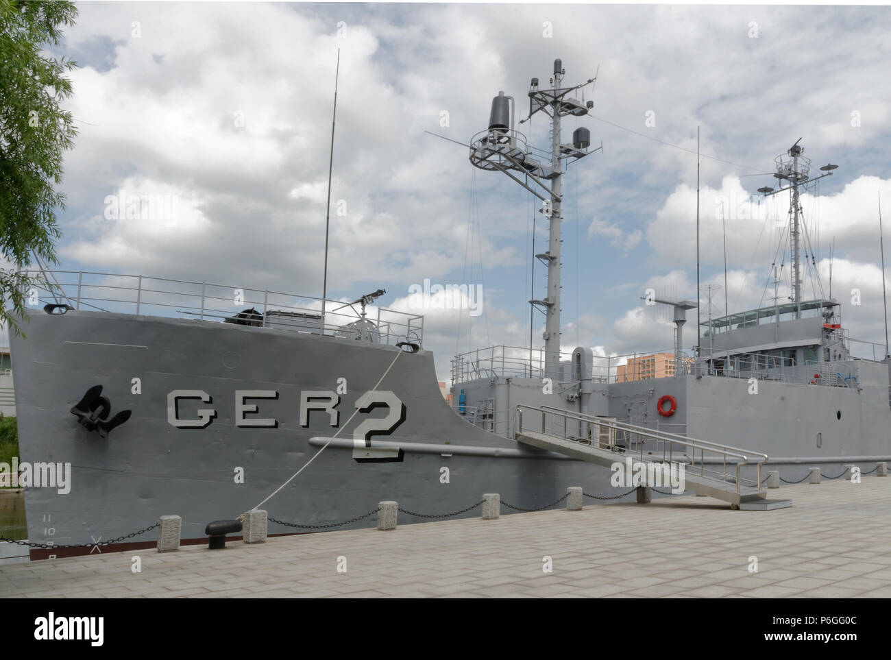 The USS Pueblo, captured American ship on display at the Victorious War ...