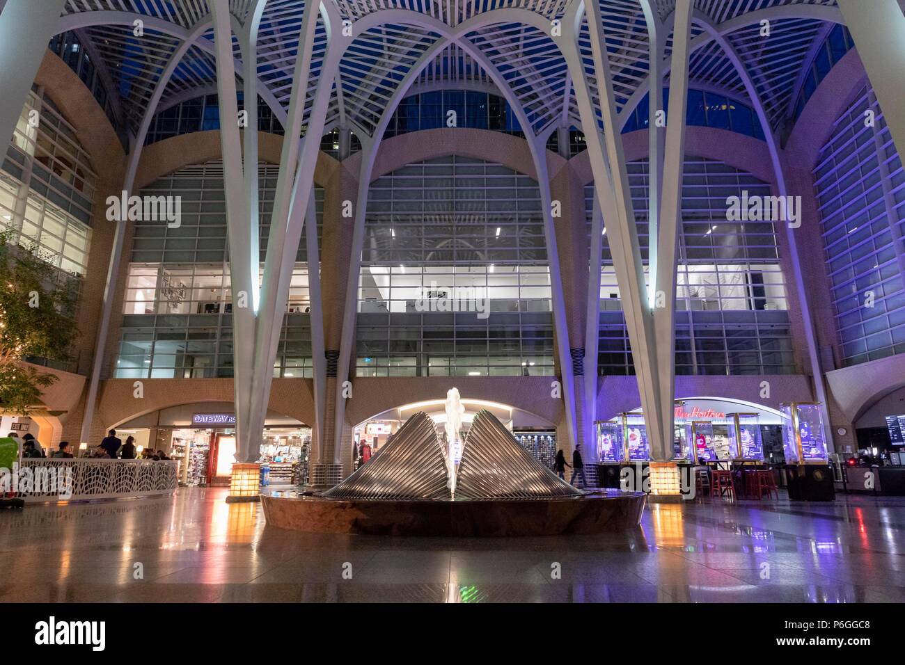 Allen Lambert Galleria by Night, Toronto, Canada Stock Photo - Alamy