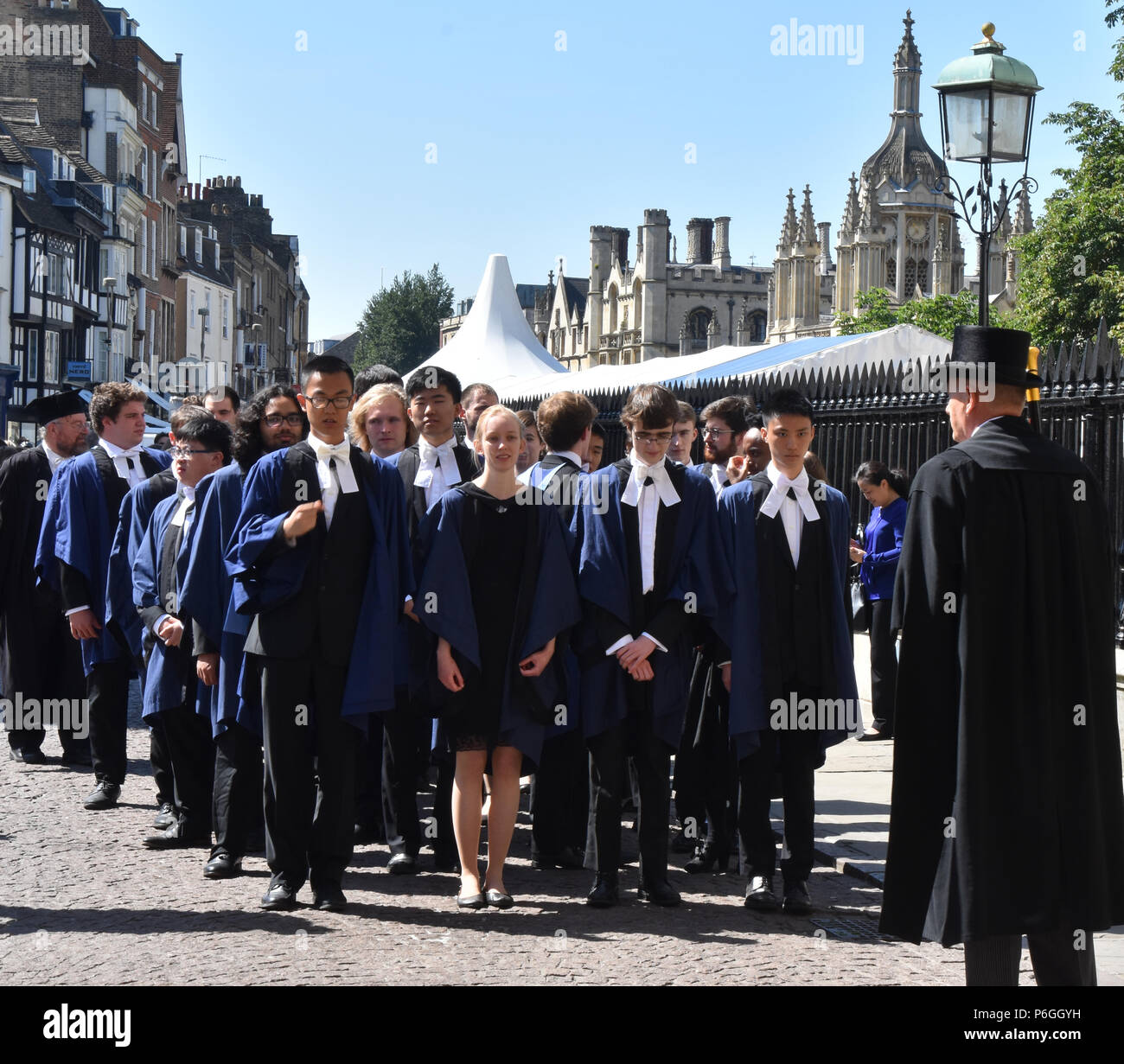 Trinity college cambridge university graduation hi-res stock ...