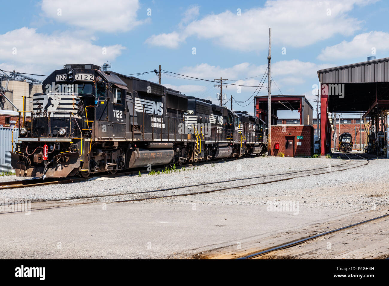 Ft. Wayne - Circa June 2018: Norfolk Southern Railway Engine Train. NS ...