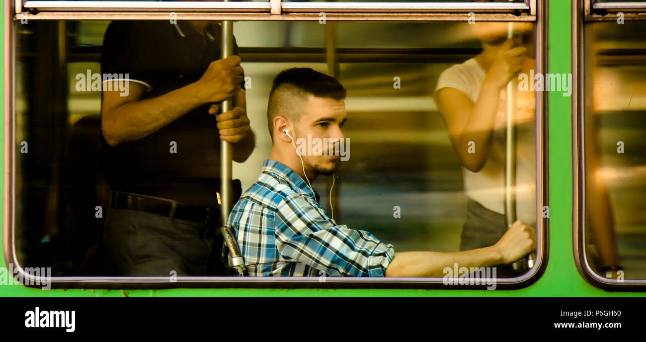 Man riding the bus hi-res stock photography and images - Alamy