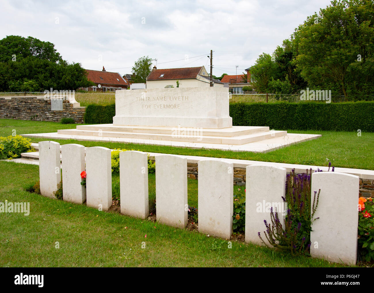 Bellicourt CWGC Cemetery of the Great War Stock Photo - Alamy