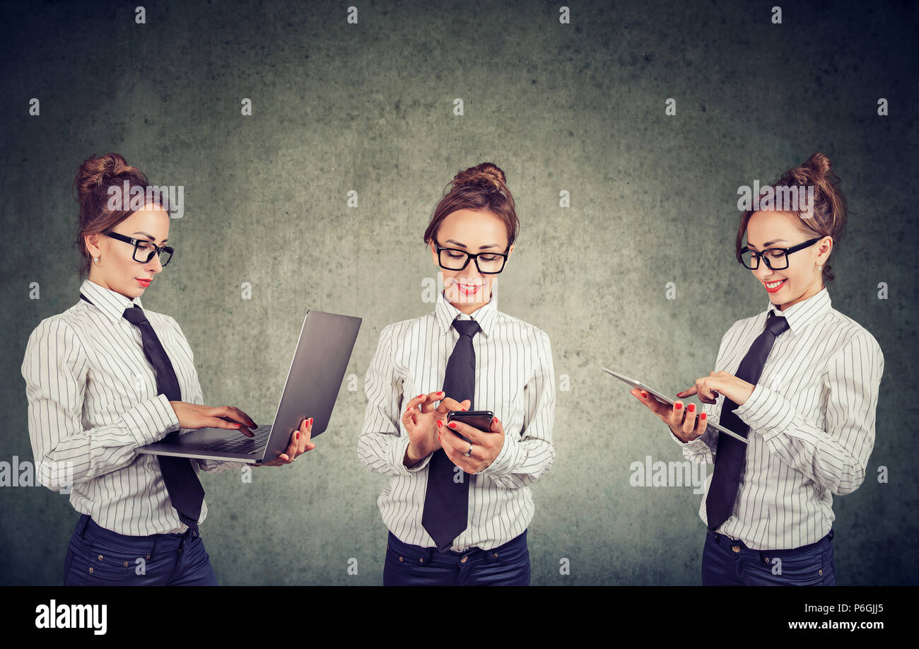 Multiple technology devices hi-res stock photography and images - Alamy