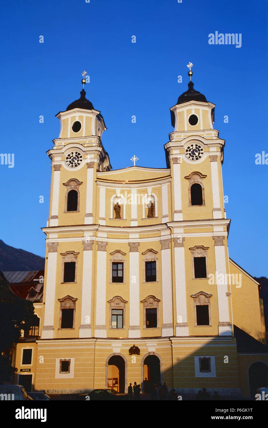 Imperial Abbey of Mondsee,Austria Stock Photo - Alamy