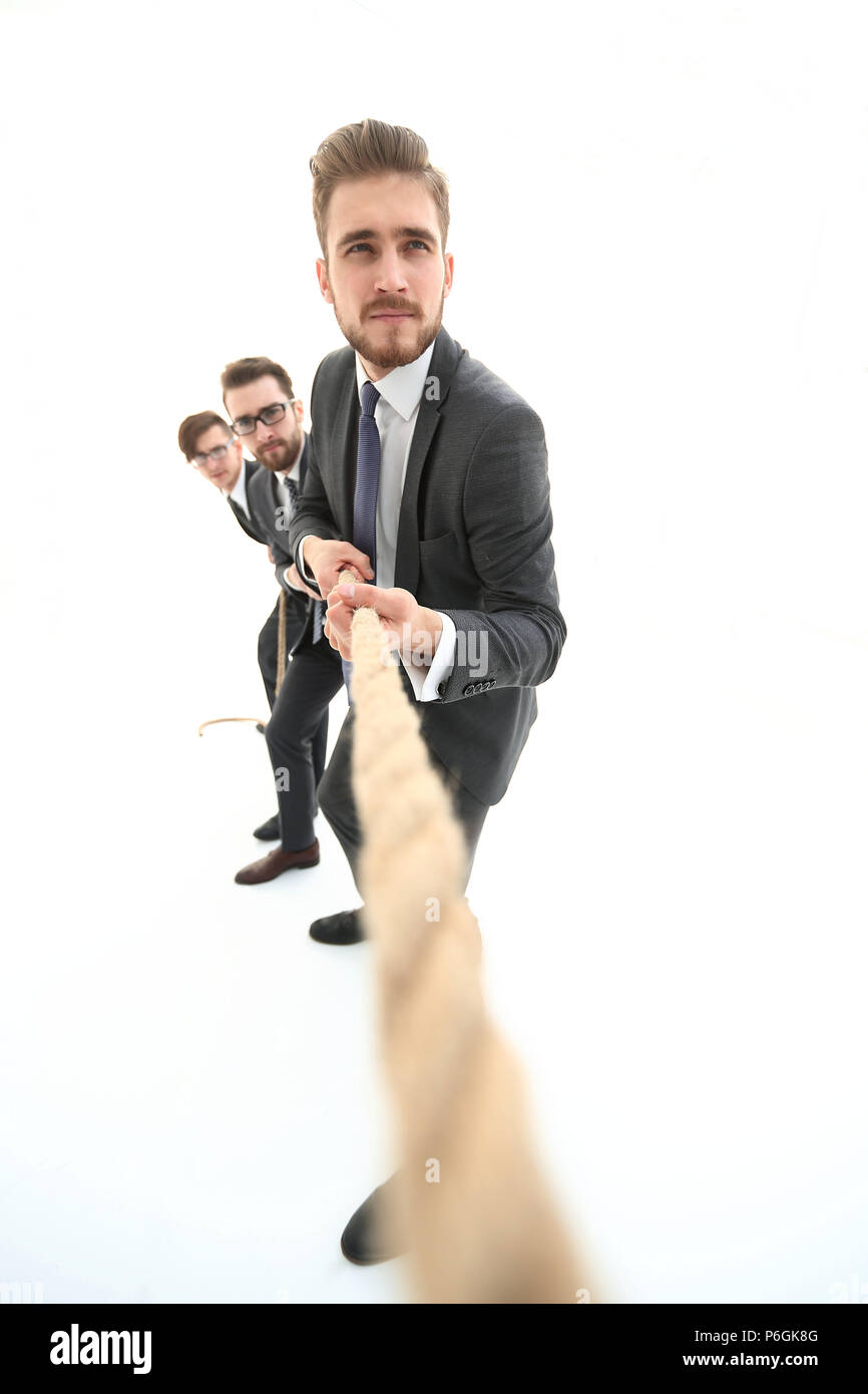 background image of a businessman rising up Stock Photo - Alamy