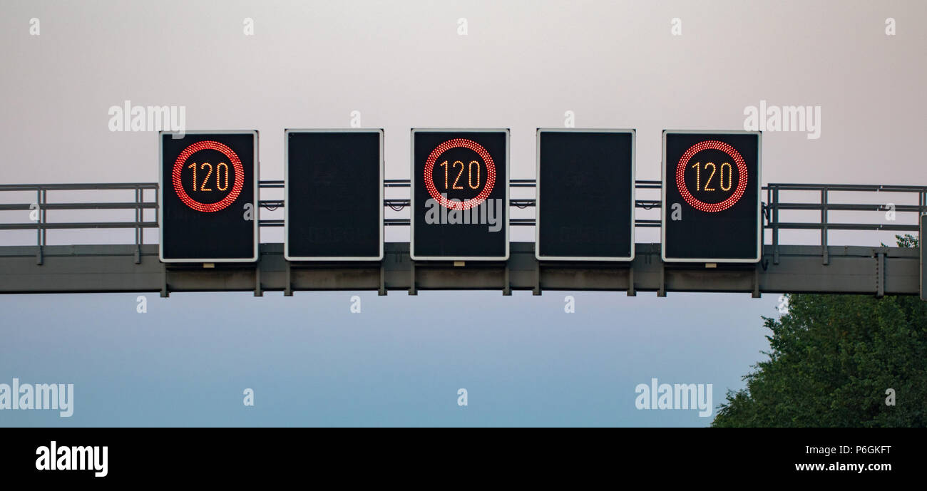 Digital Speed Limit Sign High Resolution Stock Photography and Images ...