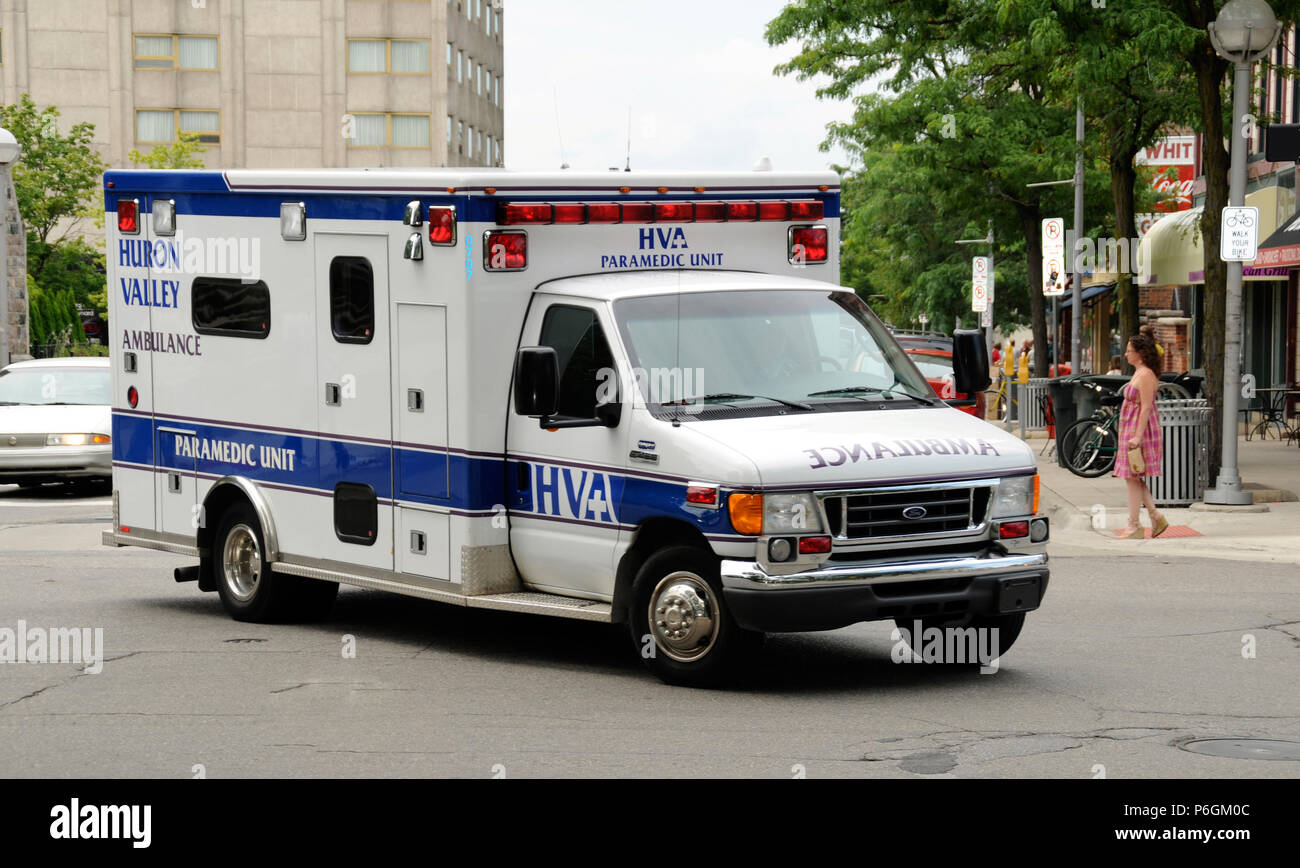 paramedic unit in Ann Arbor, Michigan Stock Photo - Alamy