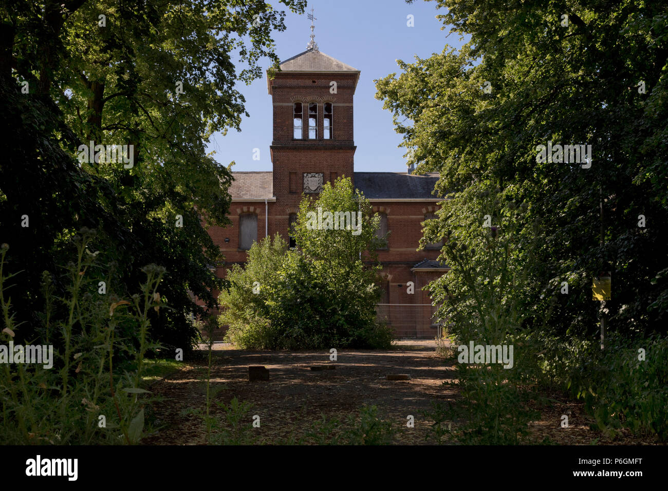 The derelict remains of St. Andrews Asylum in Norwich, UK Stock Photo ...