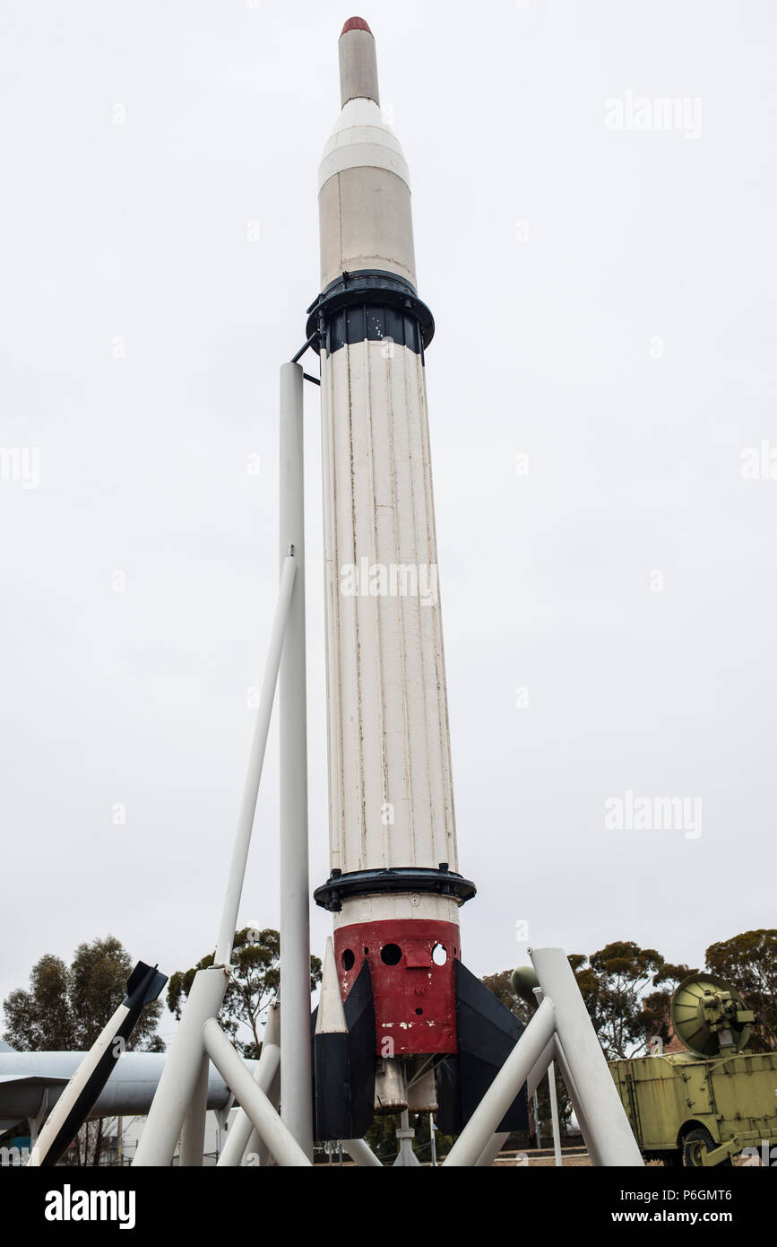 Black Knight missile, Woomera rocket range outdoor museum, Australia ...
