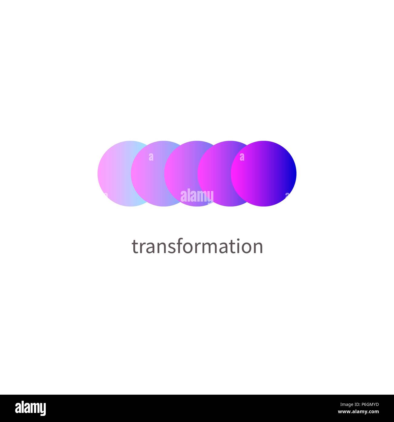 Logo change, transformation. Business icon, innovation, development ...