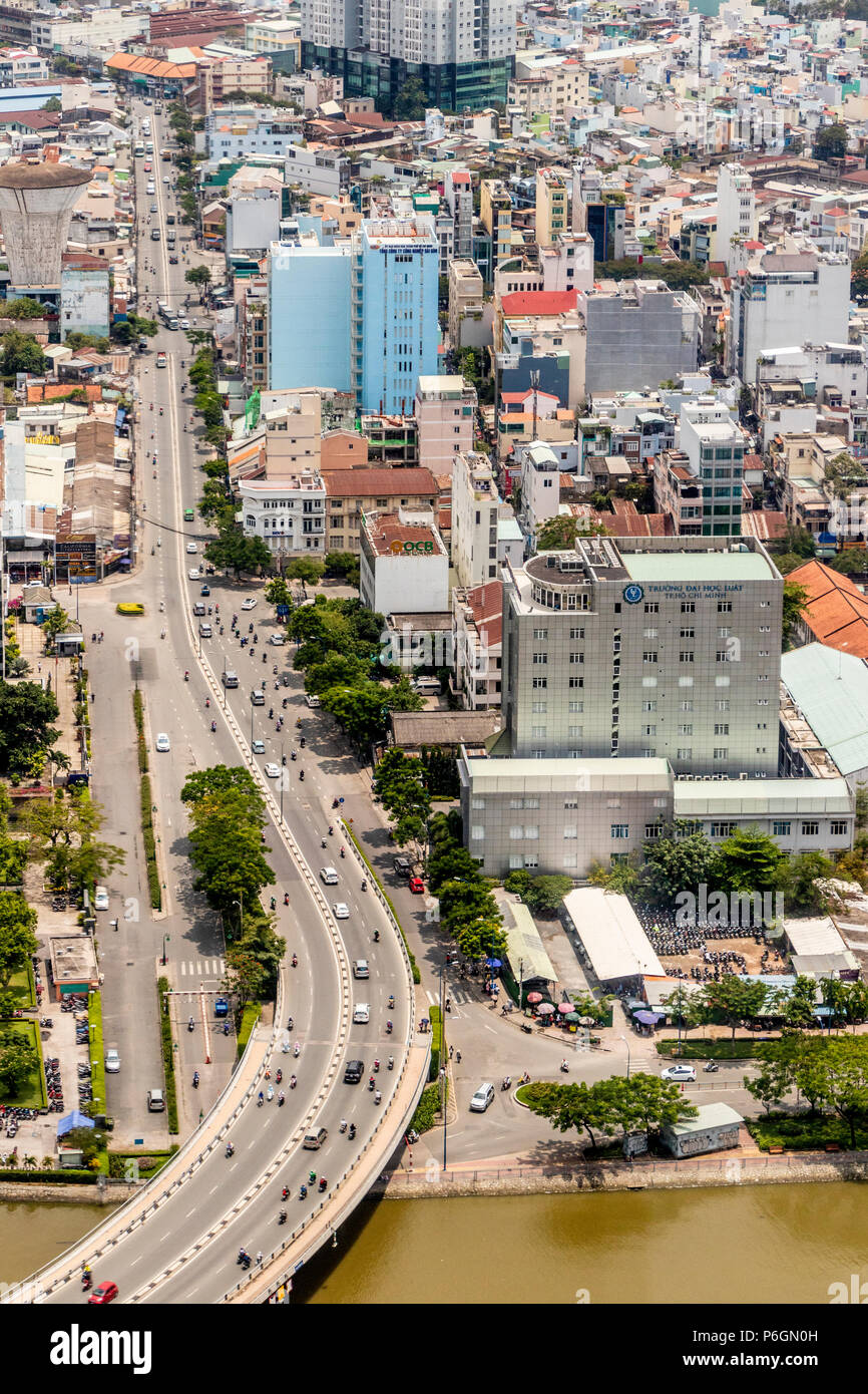 Street life night and day Ho Chi Minh (Saigon) Vietnam Stock Photo - Alamy