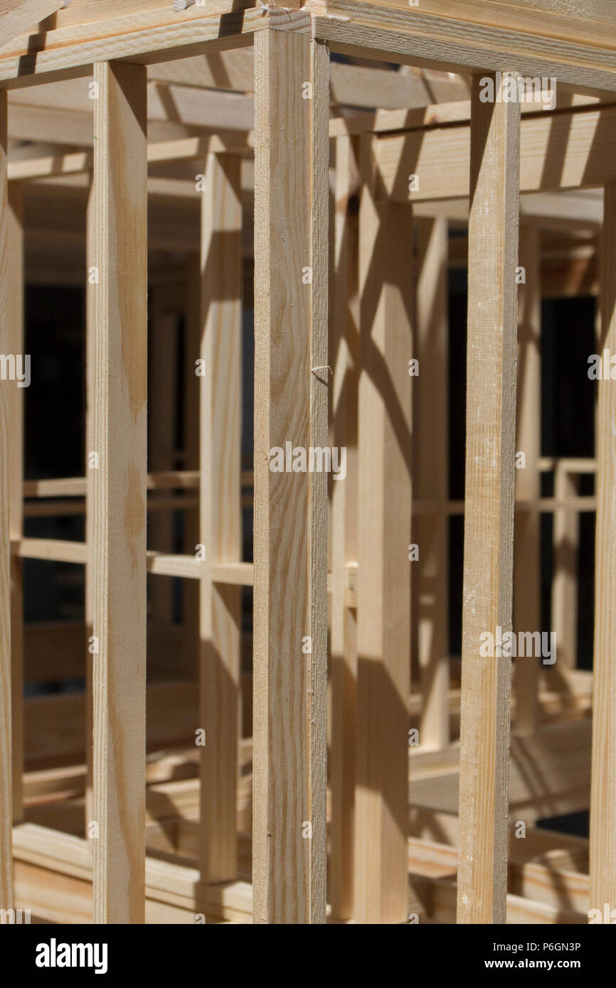 Wooden design project of tember used in house construction, UClan ...