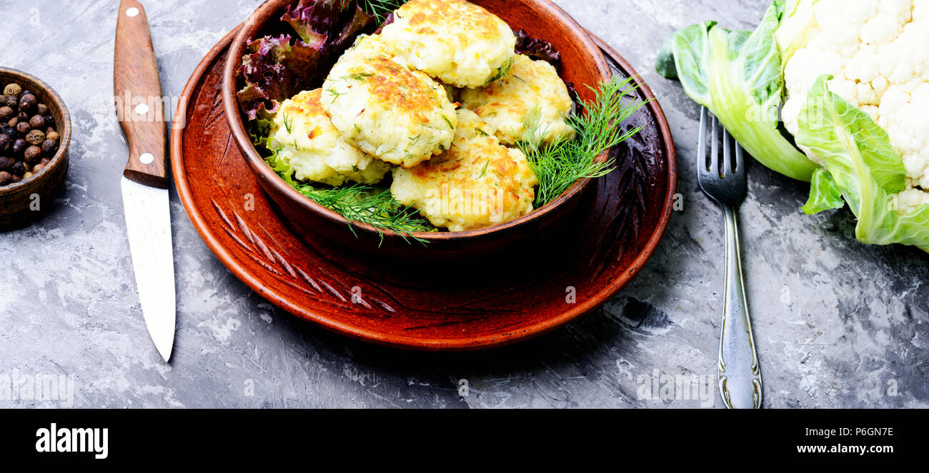 Healthy fried vegetable rissole with cabbage.Vegetarian rissole Stock ...