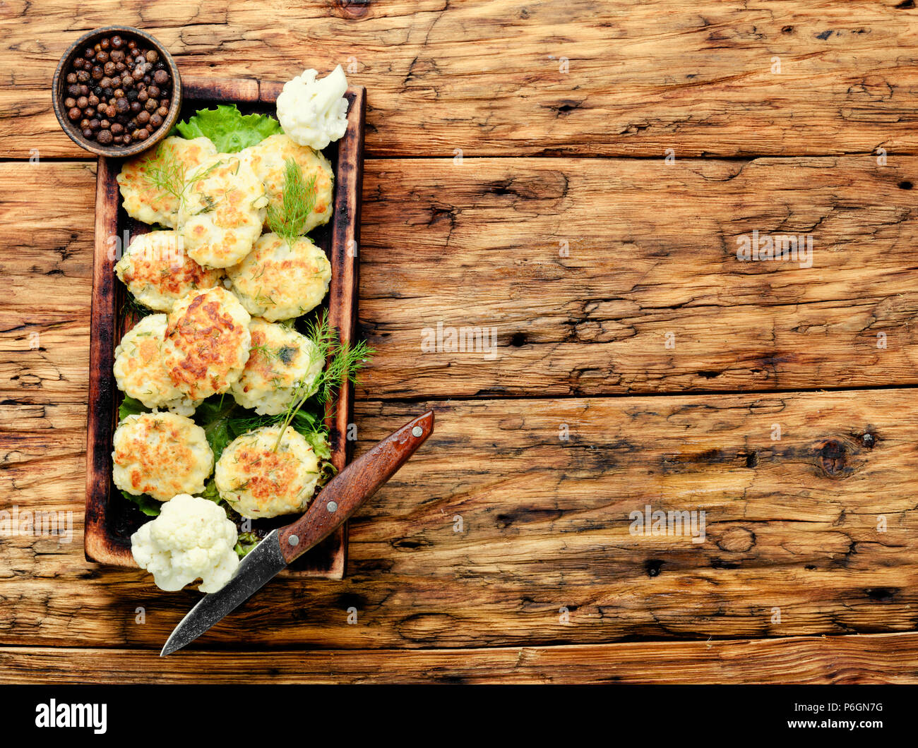 Healthy fried vegetable rissole with cabbage.Vegetarian rissole Stock ...
