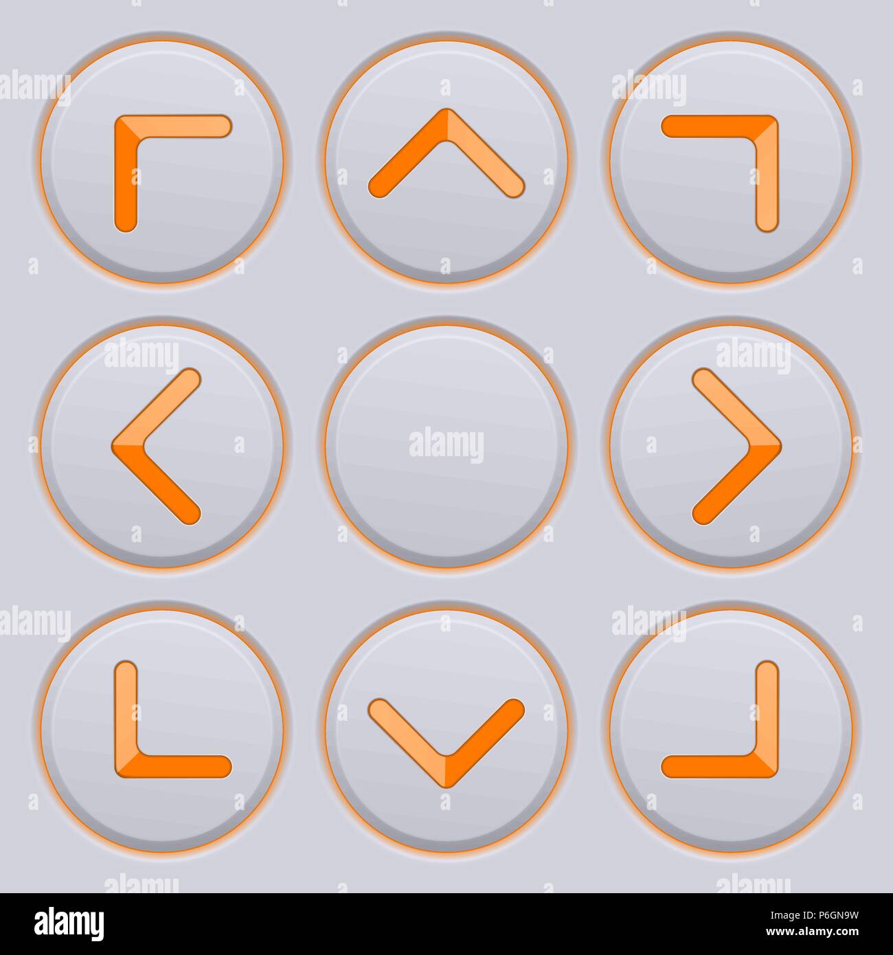 Orange and gray icons hi-res stock photography and images - Alamy
