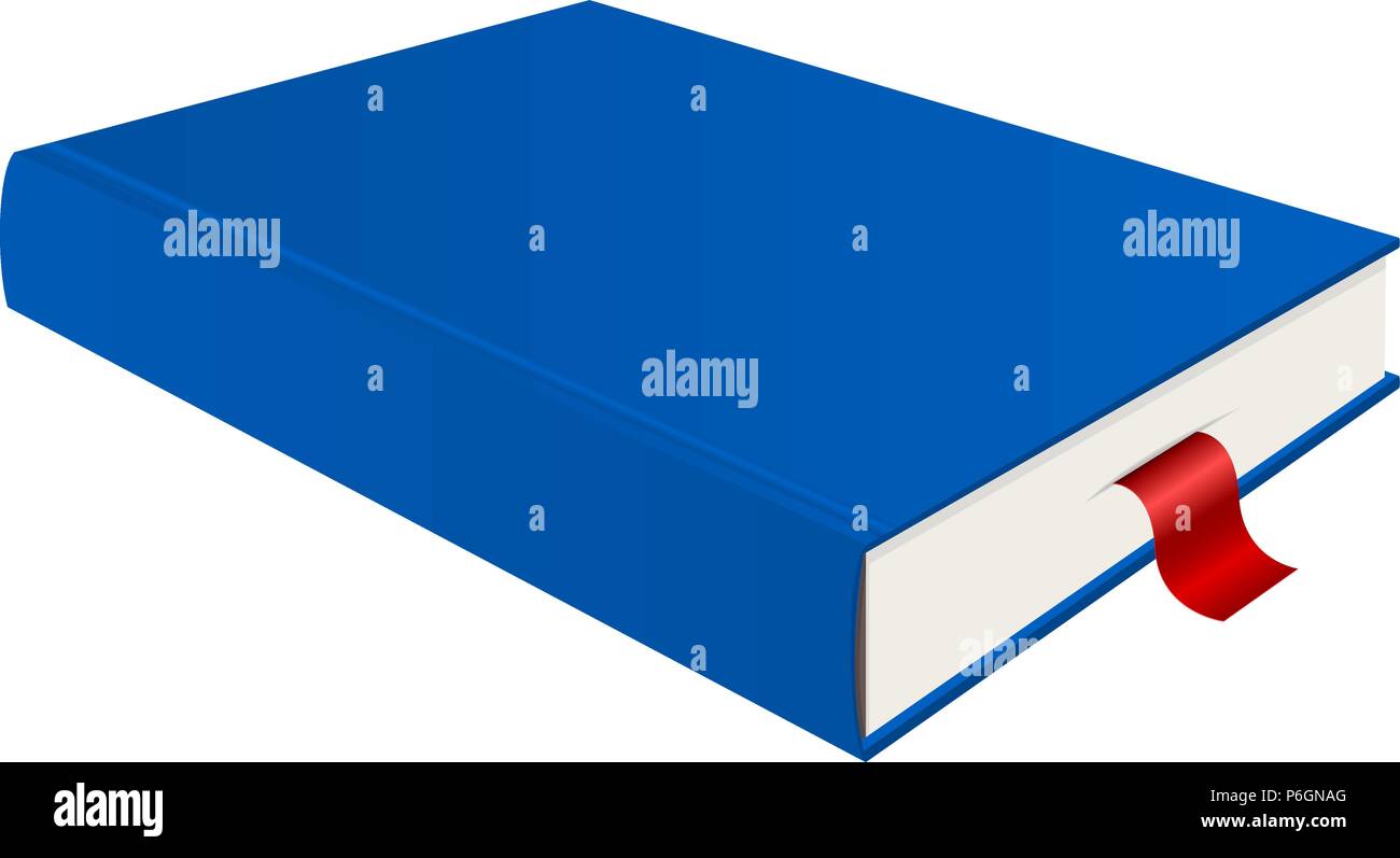 Blue book with bookmark Stock Vector Image & Art - Alamy