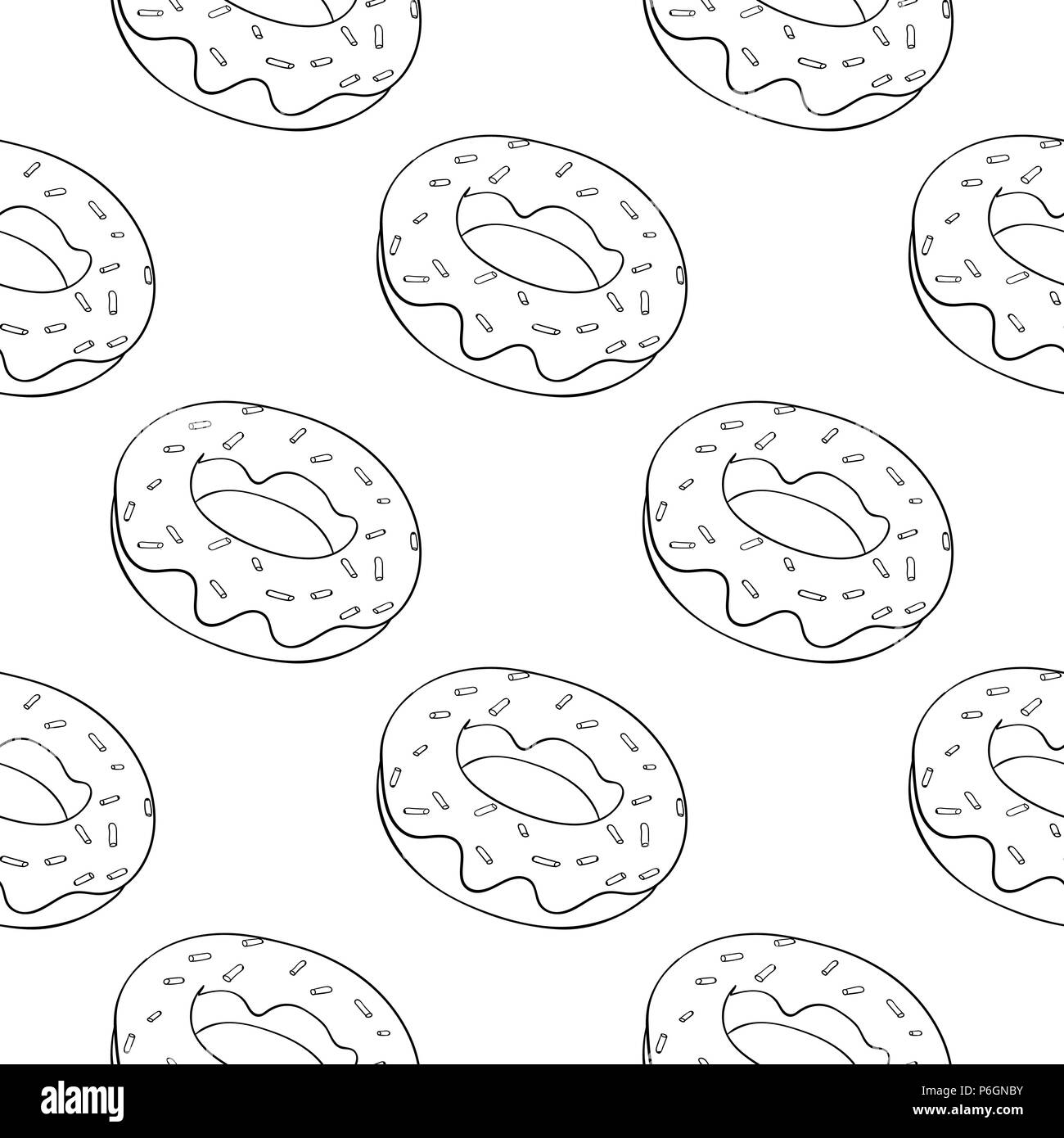 Donuts Black and White Stock Photos & Images - Alamy