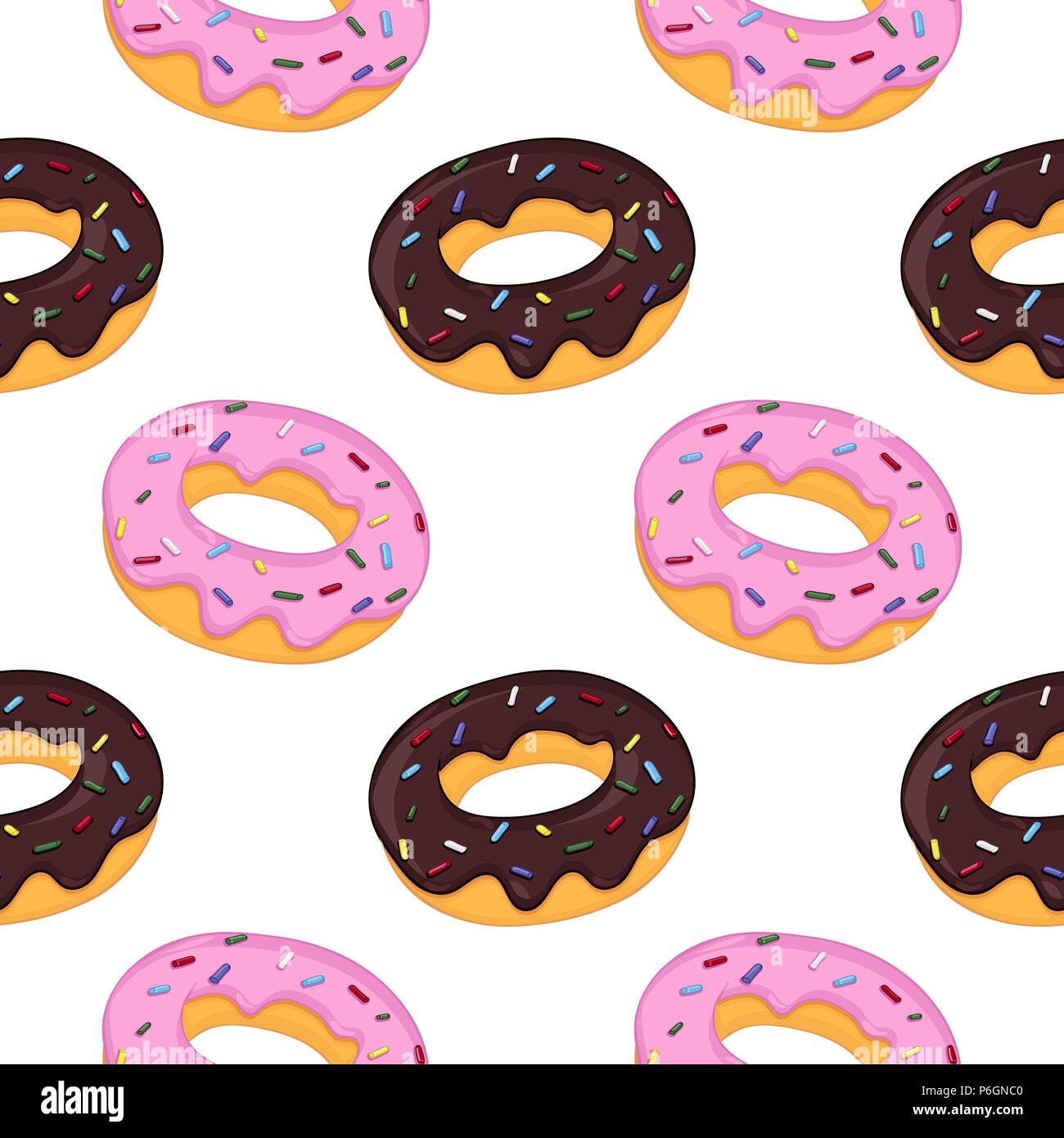 Cake pattern vector seamless Cut Out Stock Images & Pictures - Alamy