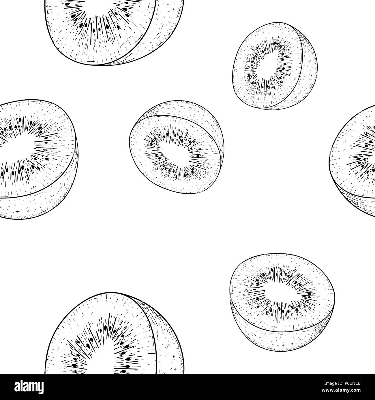 Kiwi fruit Stock Vector Images - Alamy