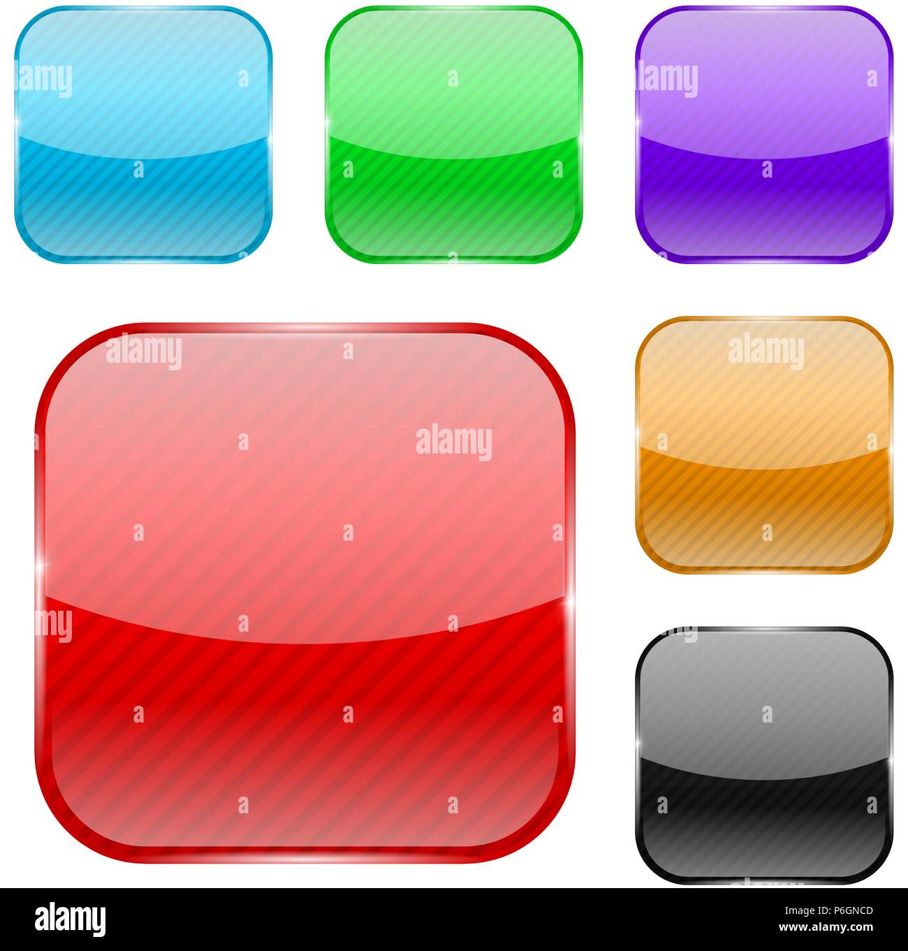 Colored square icons with stripes Stock Vector Image & Art - Alamy
