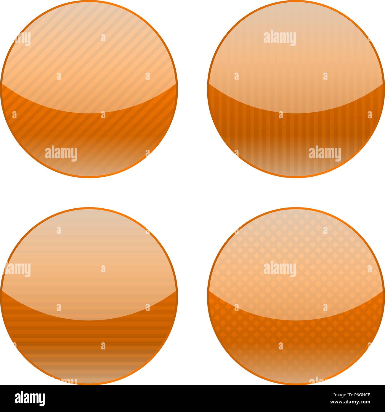 Orange round icons Stock Vector Image & Art - Alamy