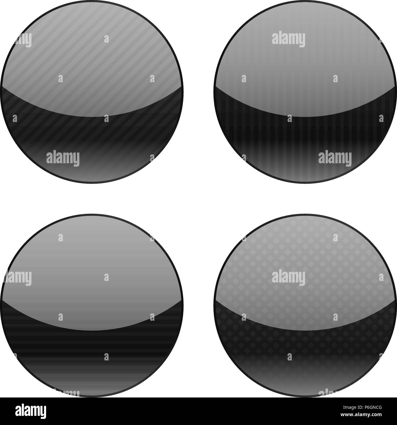 Black round icons Stock Vector Image & Art - Alamy