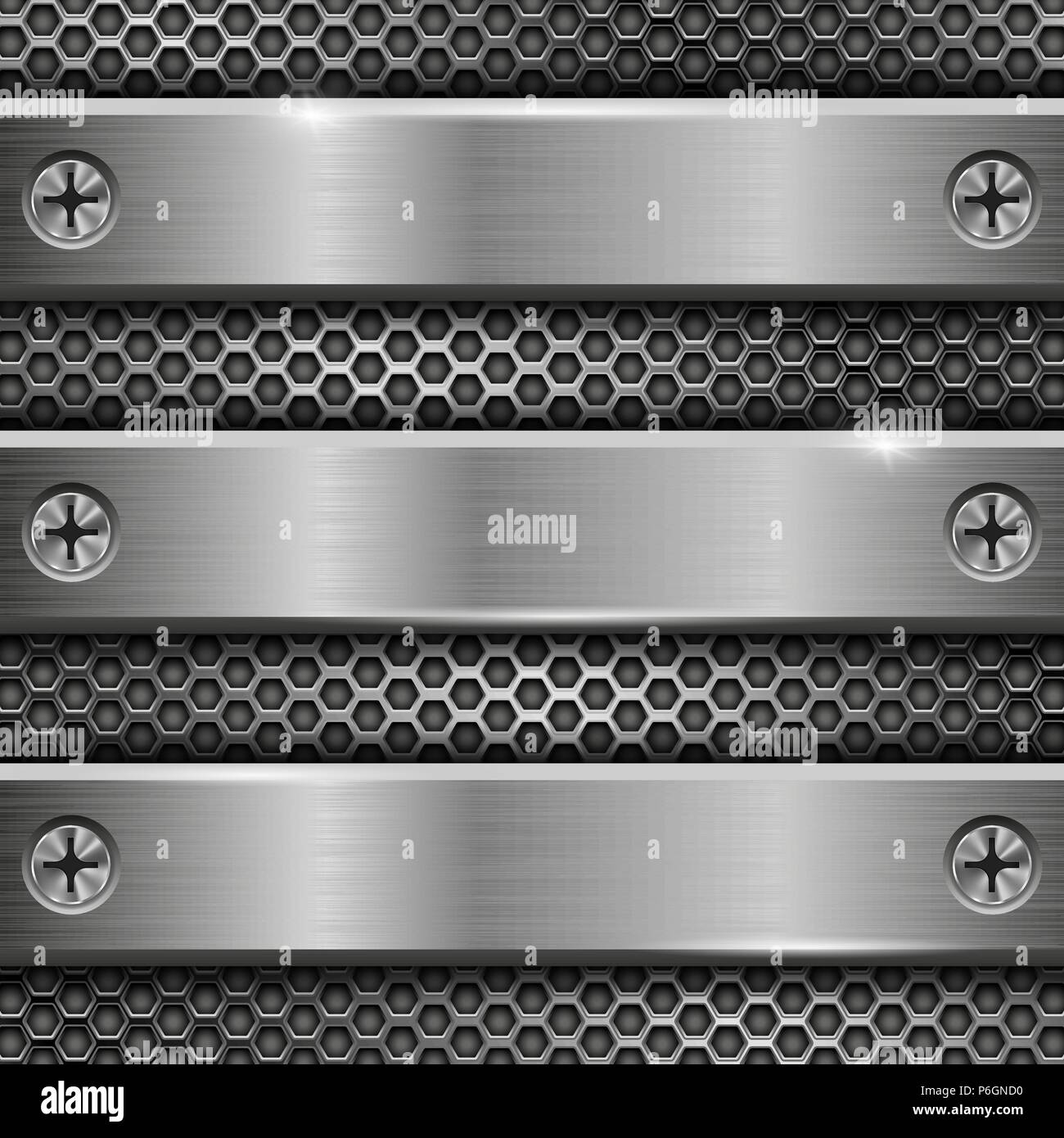 Perforated metal panel 3d Stock Vector Images - Alamy