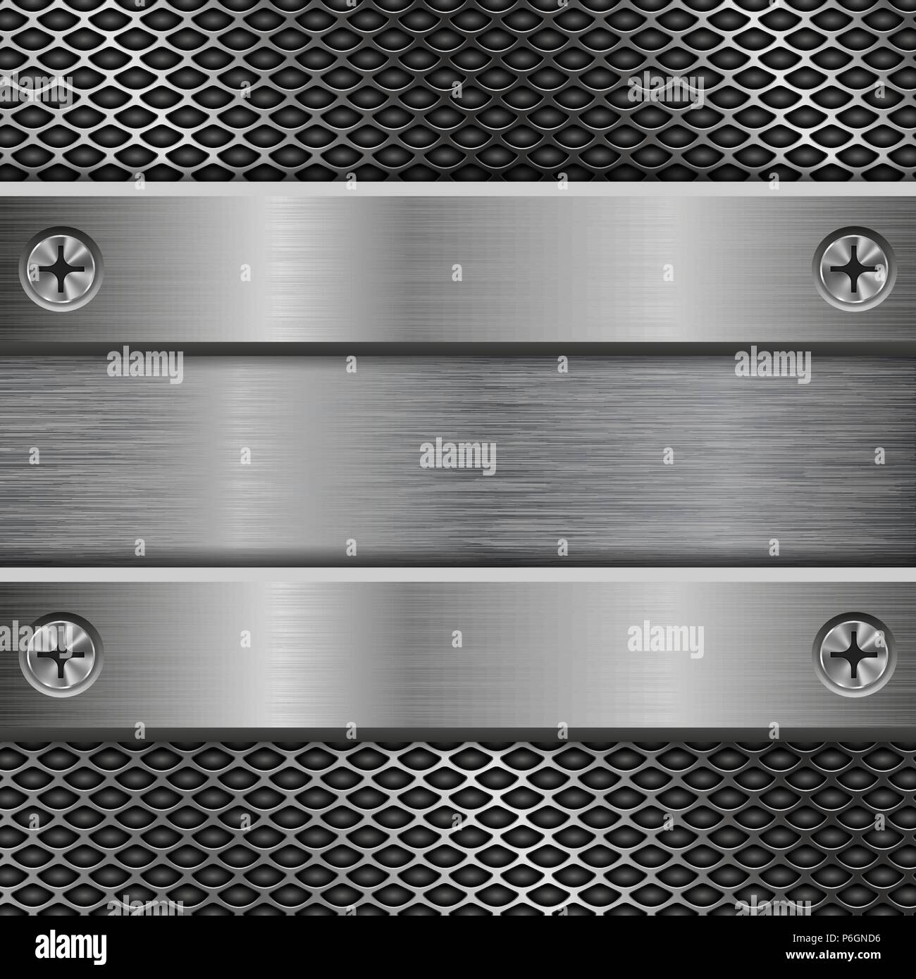 Perforated metal panel 3d Stock Vector Images - Alamy