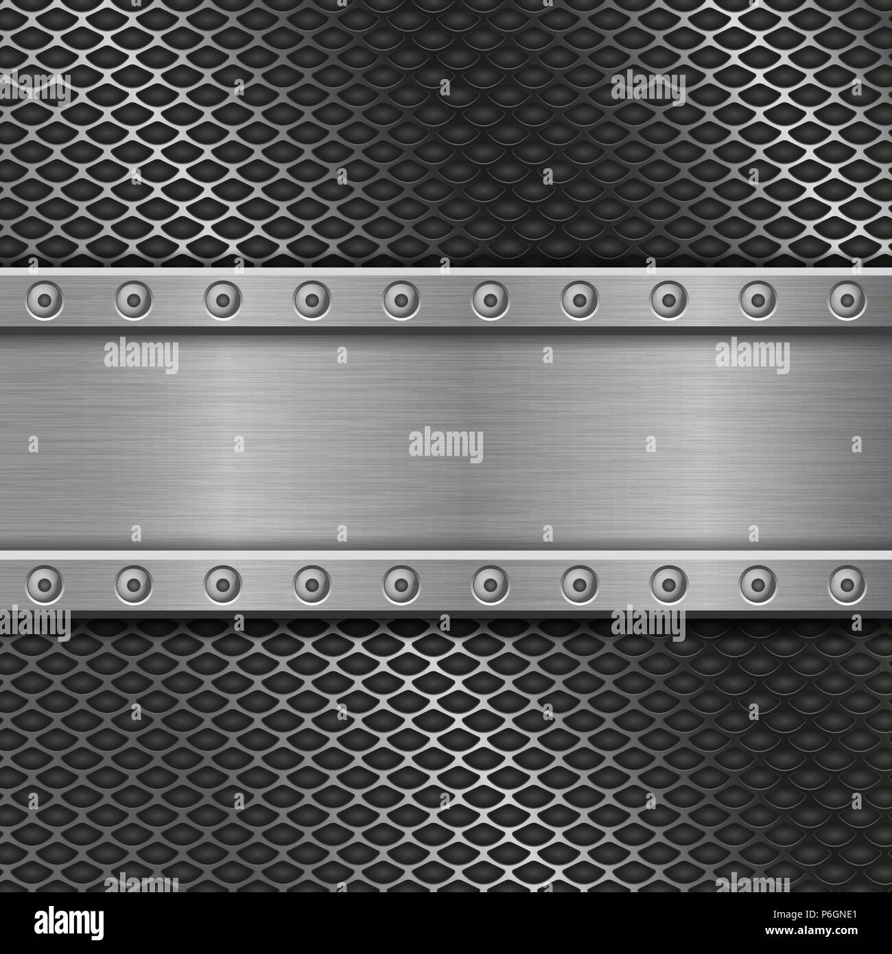 Metal rivet texture Stock Vector Images - Alamy