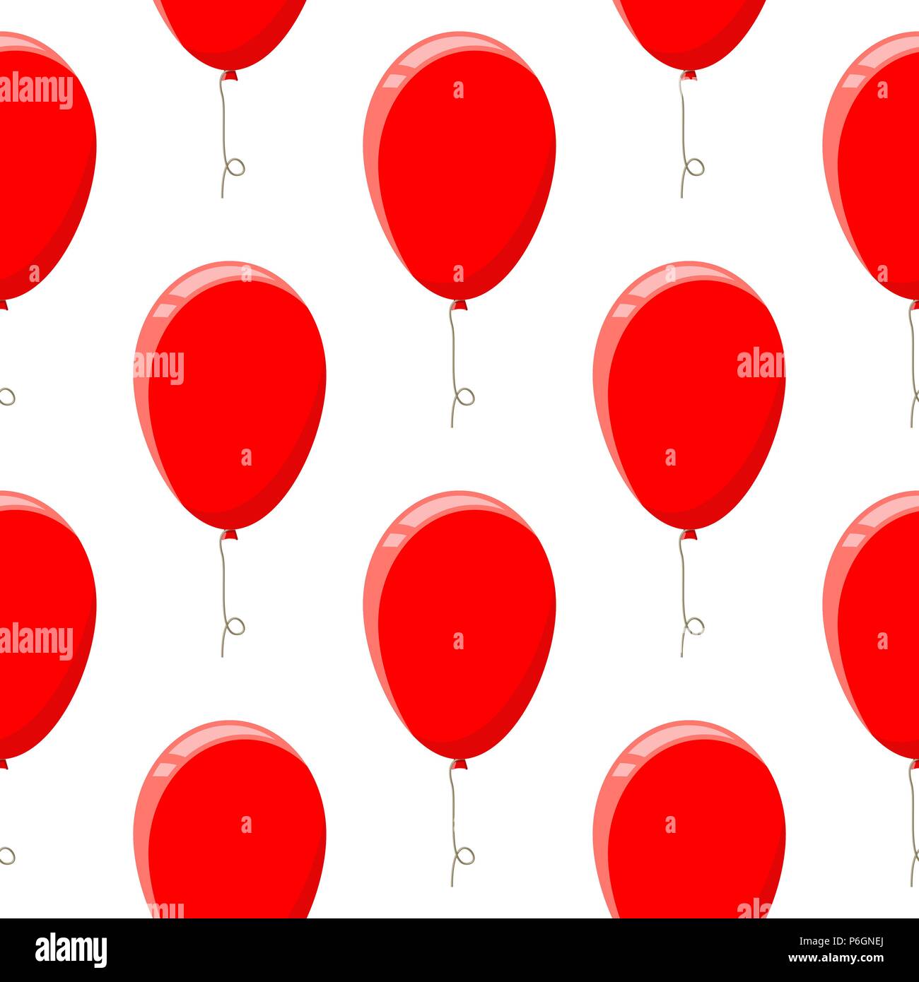 Red balloons. Seamless pattern Stock Vector Image & Art - Alamy