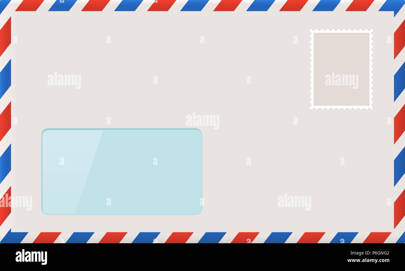 Blank envelope with address window Stock Vector Image & Art - Alamy