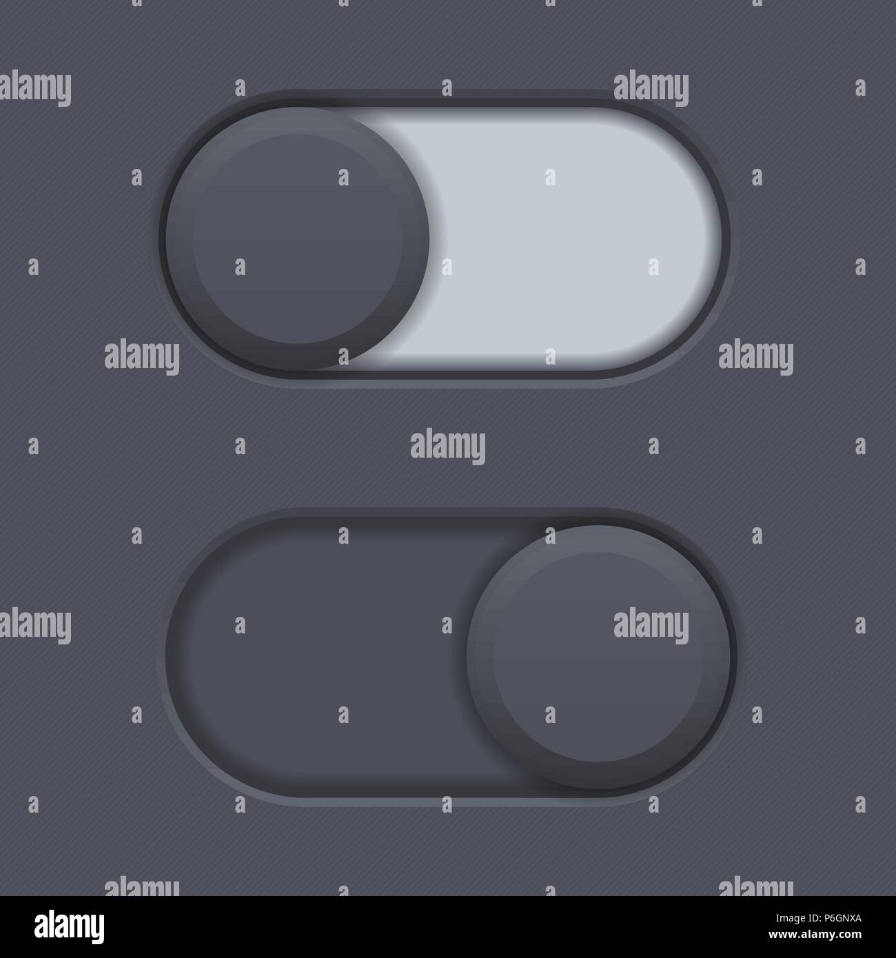 Black toggle switch buttons Stock Vector Image & Art - Alamy