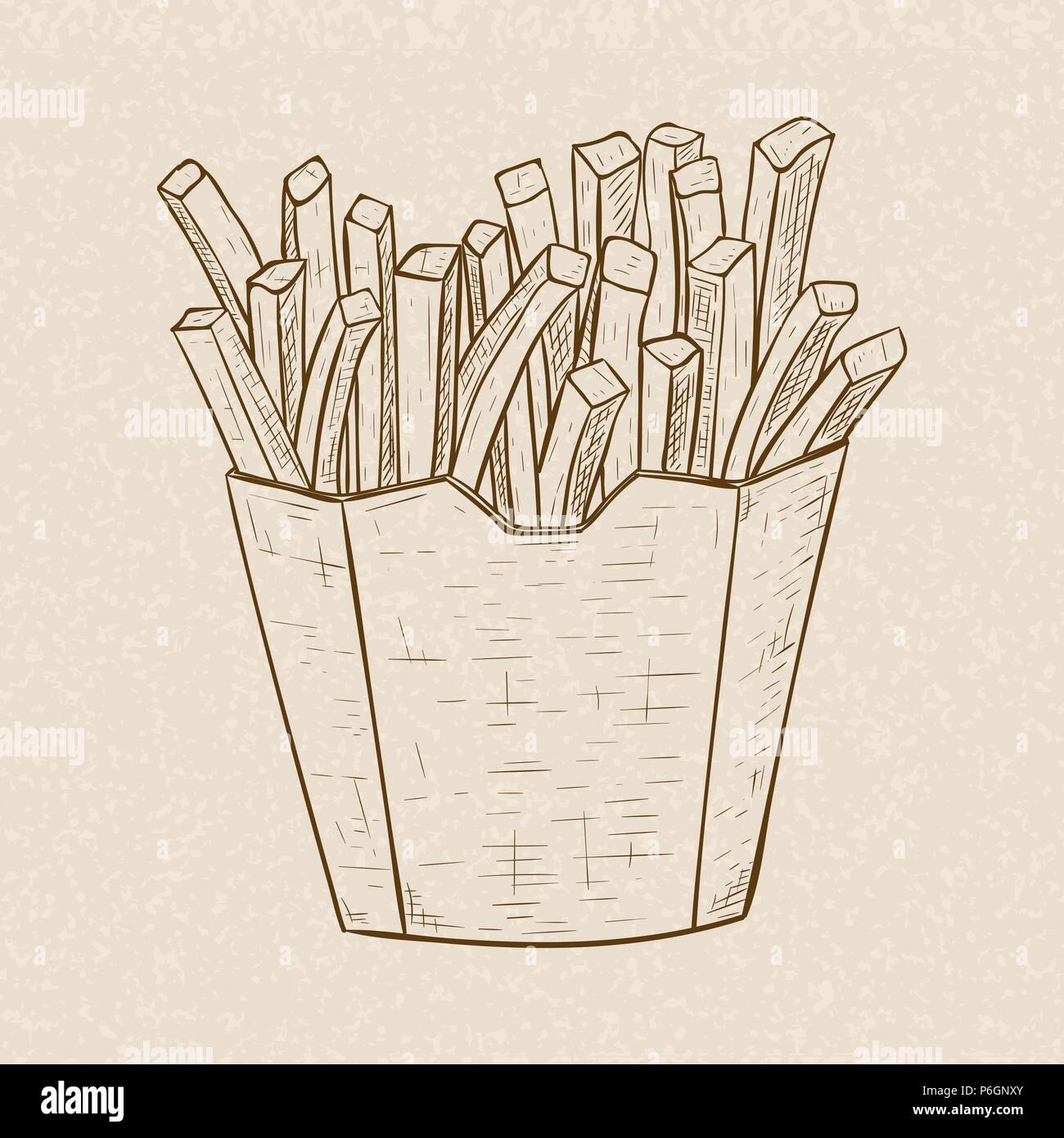 French fries in paper cup hi-res stock photography and images - Alamy