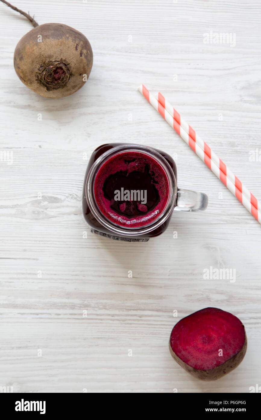 Beetroot juice in glass hi-res stock photography and images - Alamy