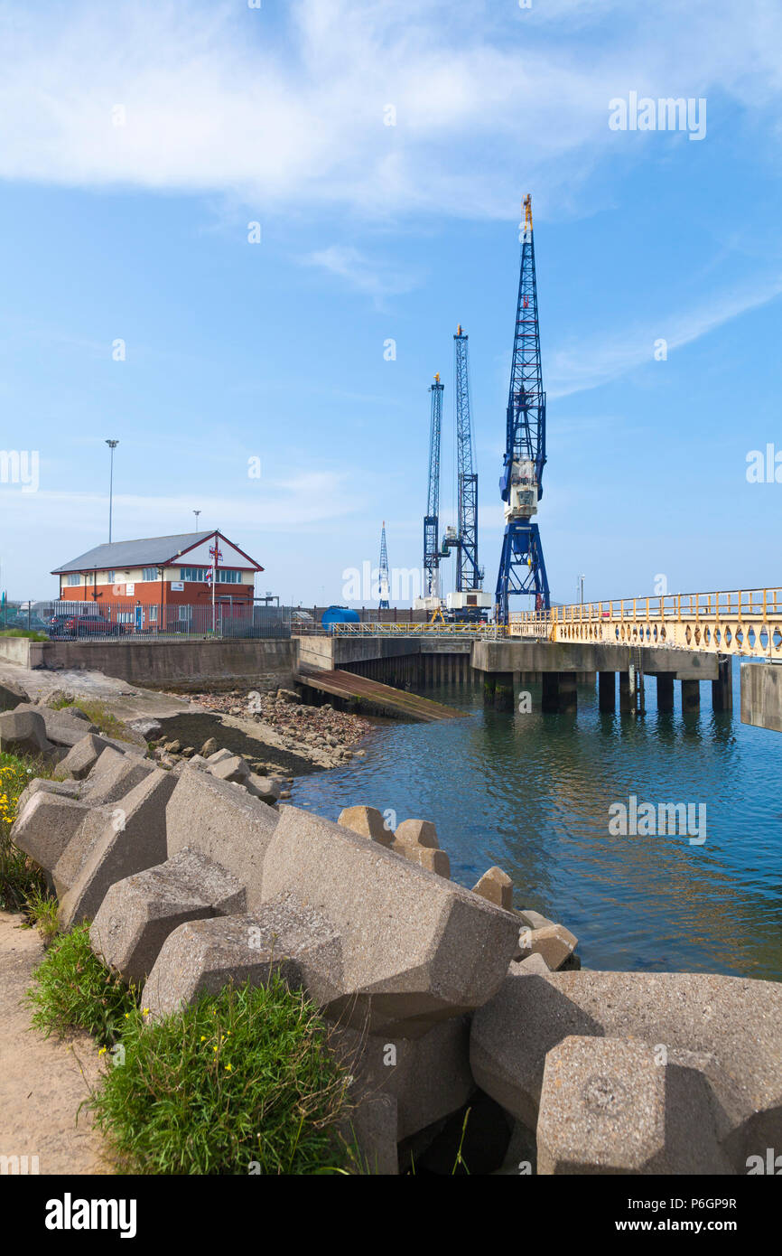 The docks and Lifeboat Station at Hartlepool,England,UK Stock Photo - Alamy