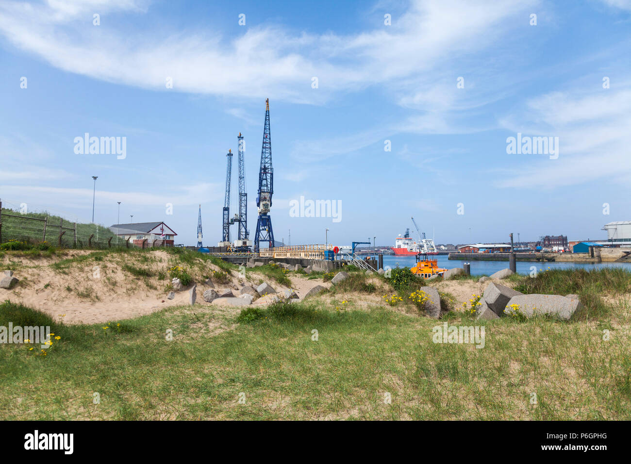 The docks and Lifeboat Station at Hartlepool,England,UK Stock Photo - Alamy