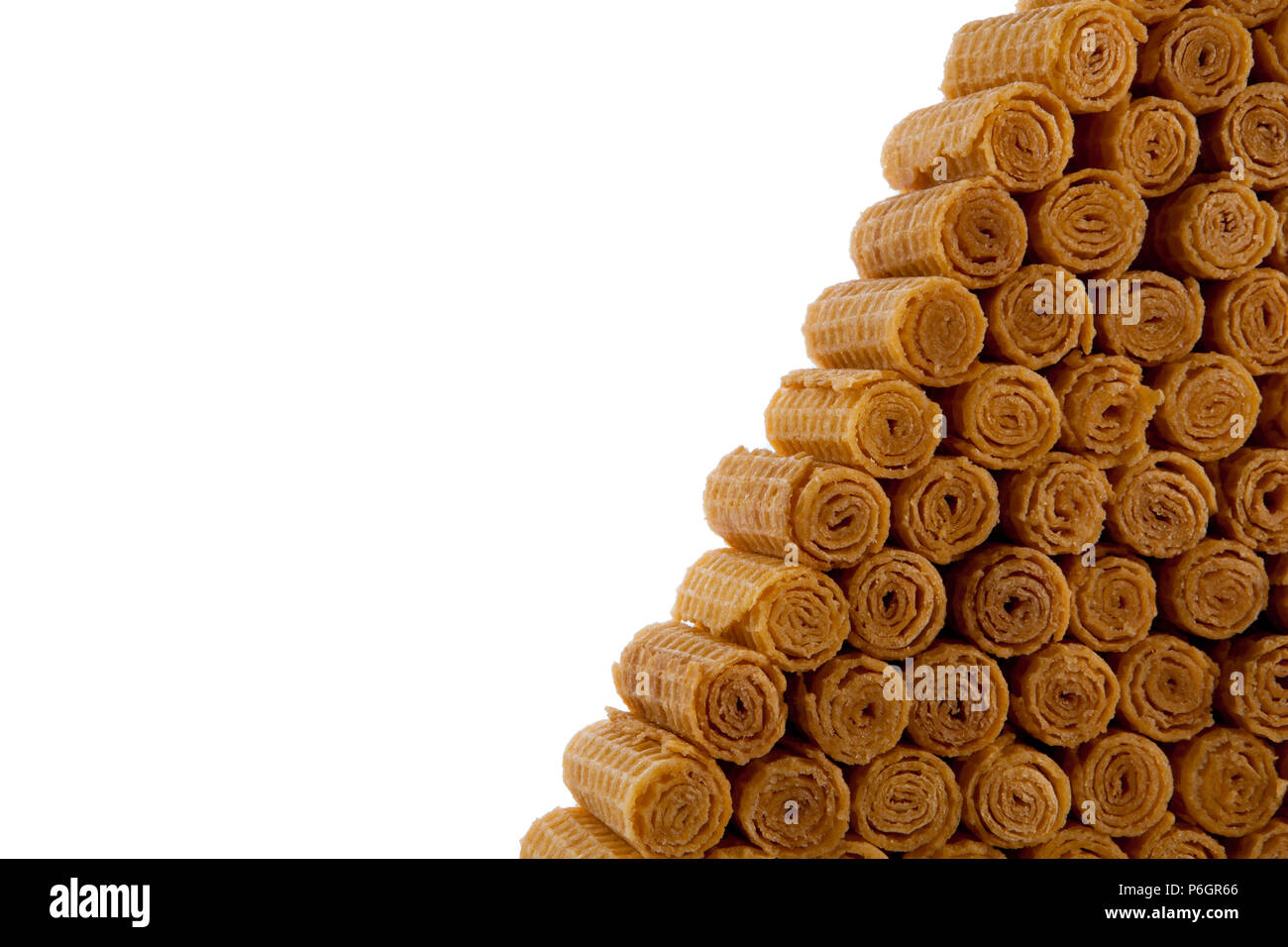 pyramid rolls on a white background Stock Photo - Alamy