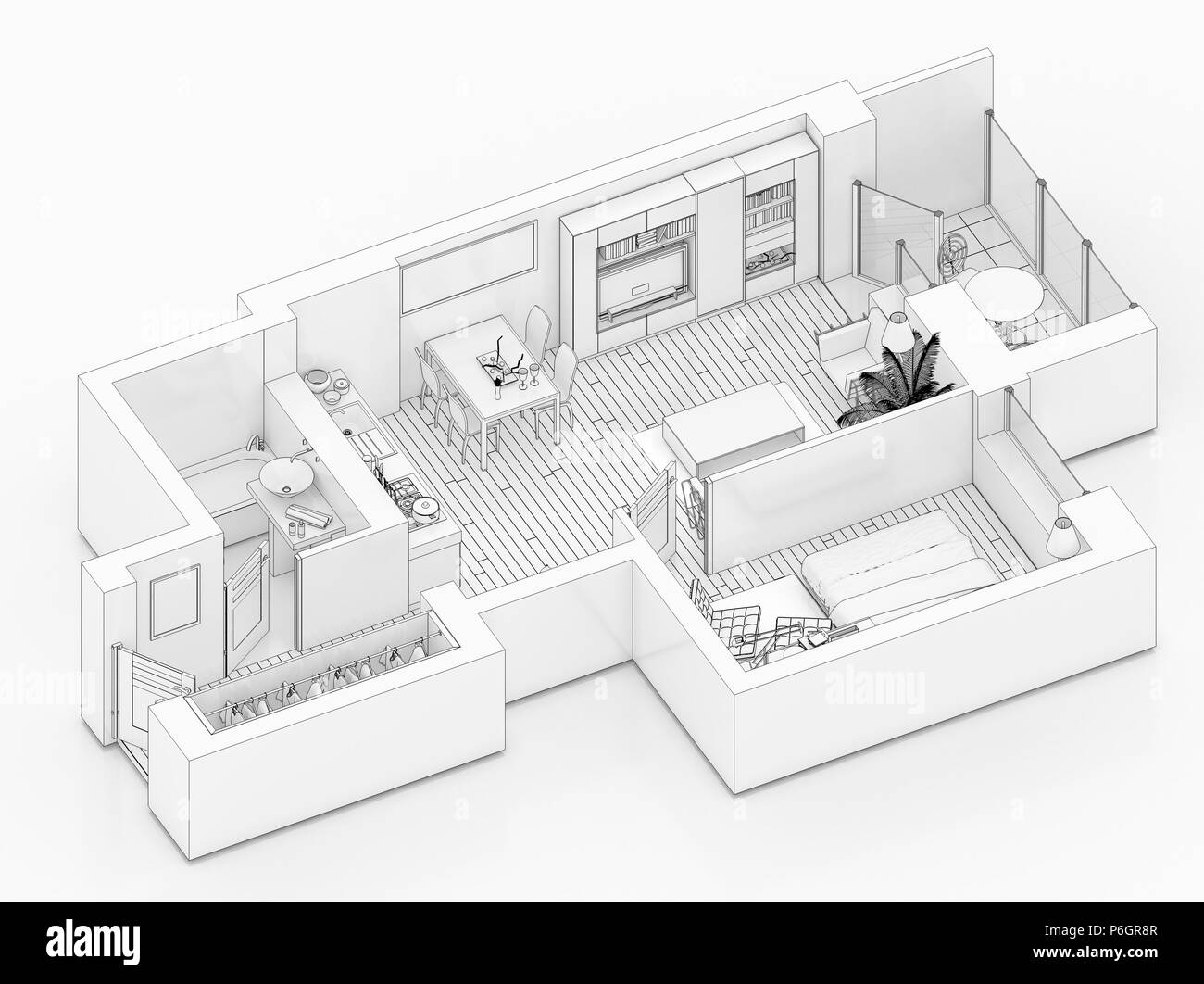 Floor Plans Line Art
