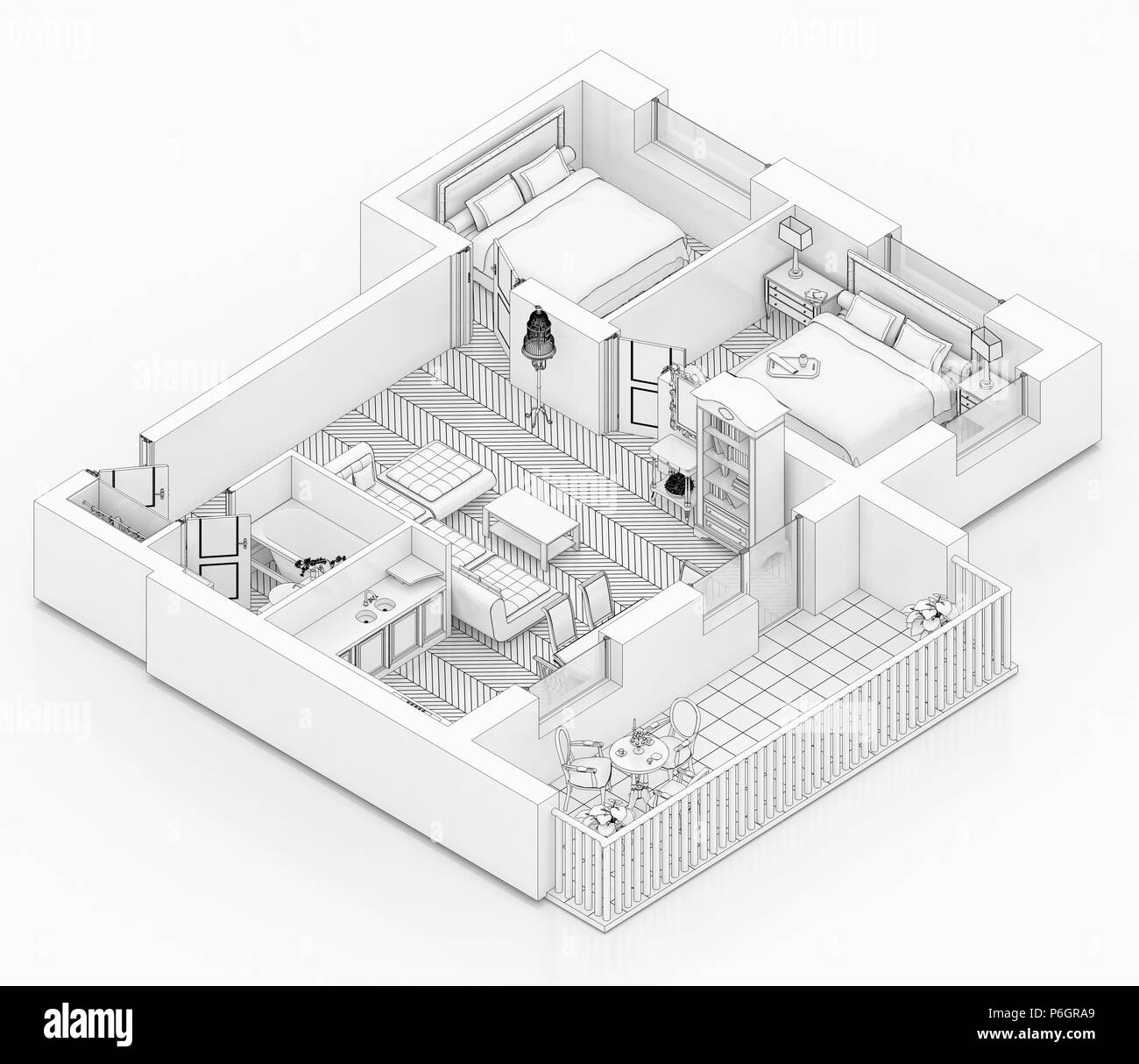 Floor Plans Line Art