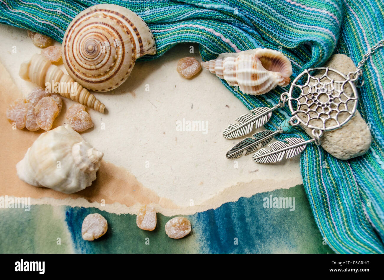 Decorative collage with place for quote, motto, positive or ...