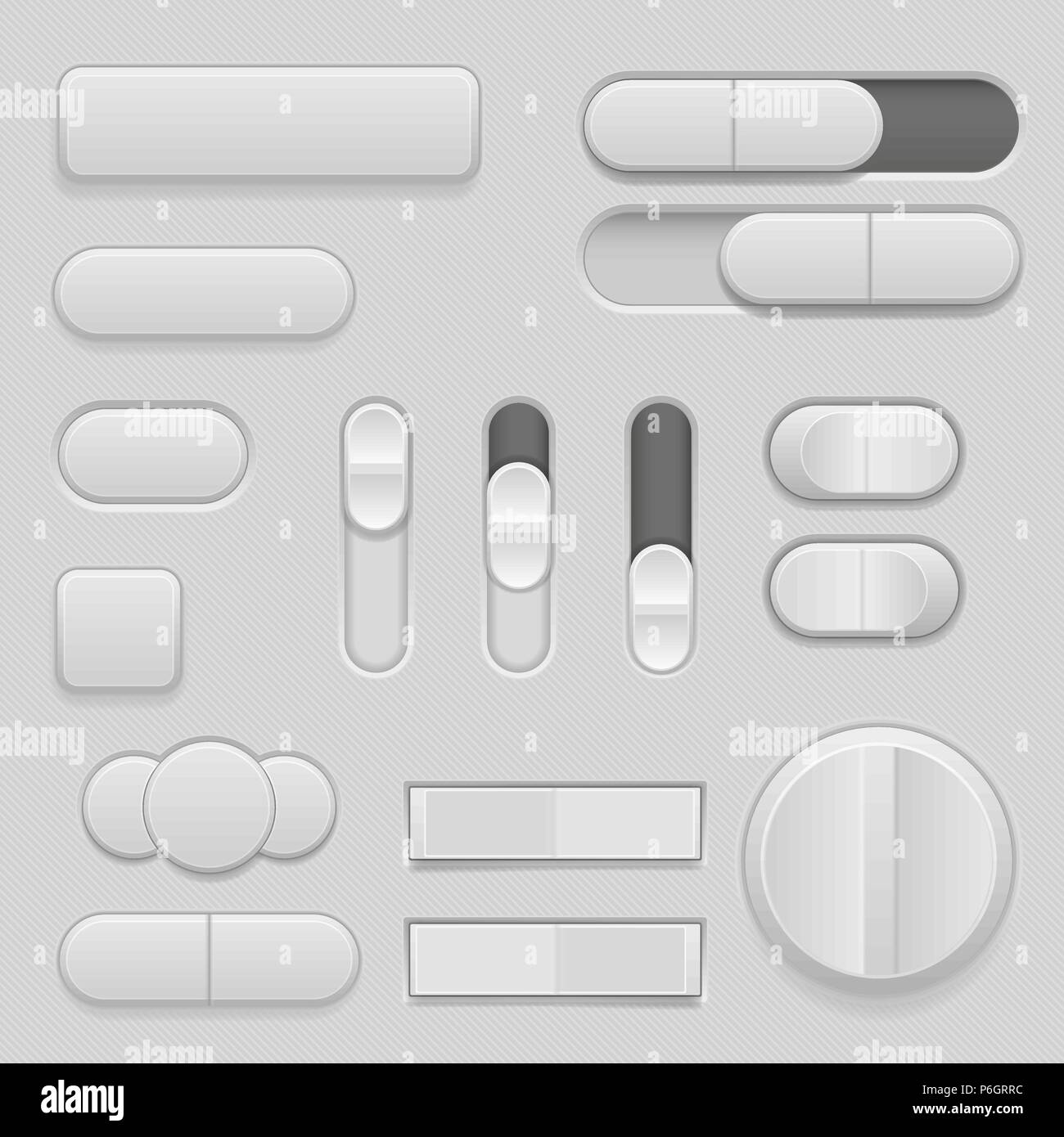 3d bar buttons hi-res stock photography and images - Alamy