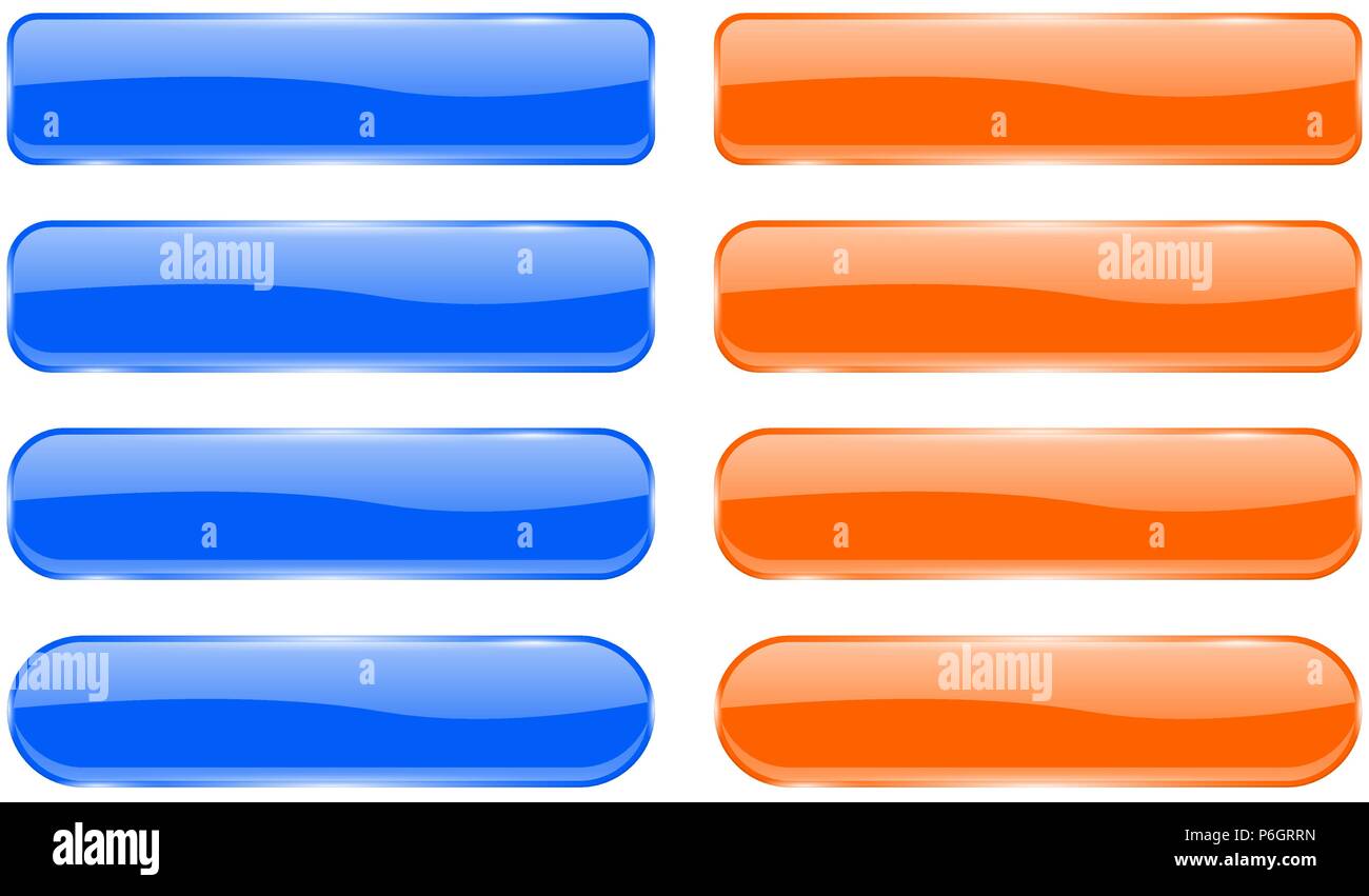 Orange Rectangle Button